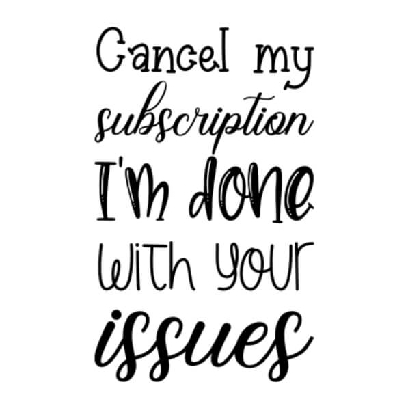 Download Black and White Motivational Quote Art Print - Cancel My ...