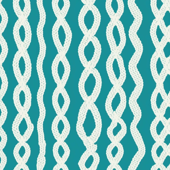 Download Teal and White Rope Pattern with Elegant Knots Patterns Online ...
