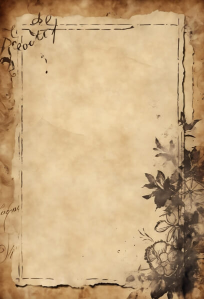 Download Vintage Floral Paper Background with Handwritten Text ...
