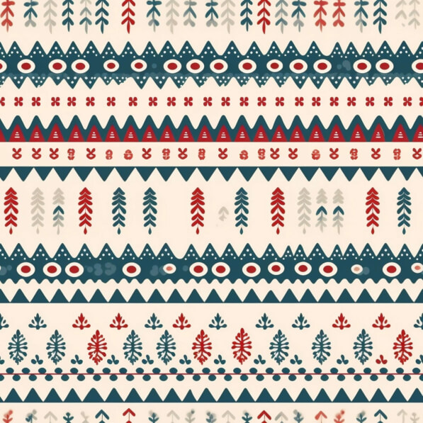 Download Nordic Inspired Seamless Pattern with Ornamental Tree Design ...