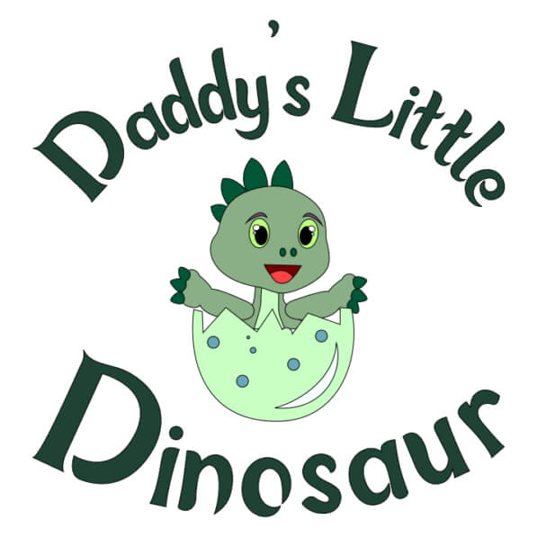Download Daddy's Little Dinosaur Logo on White Background Quotes Online ...
