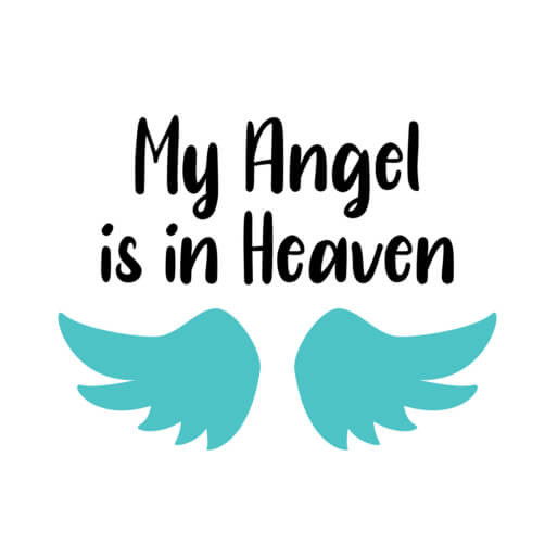 Download I Believe in Angels Because of You - Angel Wings Design Quotes ...