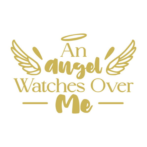Download An Angel Watches Over Me Quotes Online - Creative Fabrica