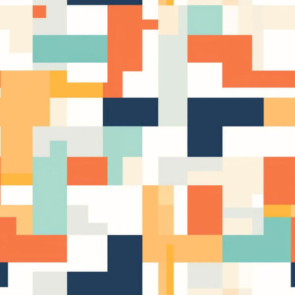 Download Colorful Geometric Pattern with Orange, Blue, and White ...