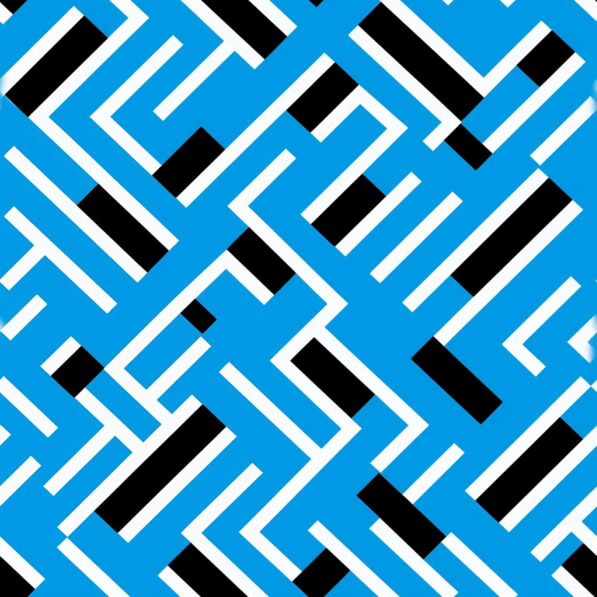 Download Blue and Black Maze-Like Pattern with White Squares Background ...