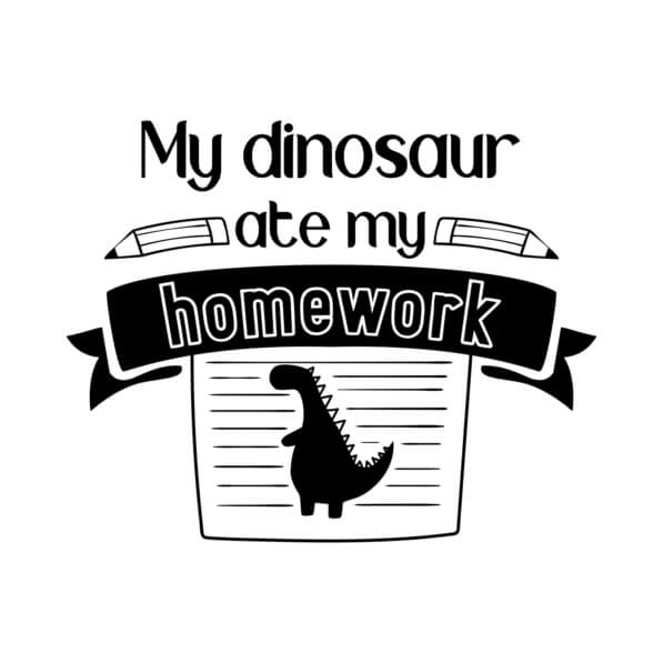 Download My Dinosaur Date My Homework Collection by SVG Cuts Quotes ...