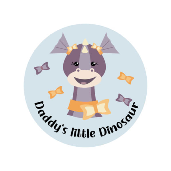 Download Personalized 'Daddy's Little Dinosaur' Sticker for Kids Quotes ...