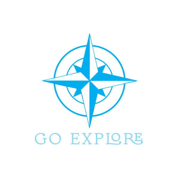 Download Blue Logo with Compass and 'Go Explore' Text Quotes Online ...