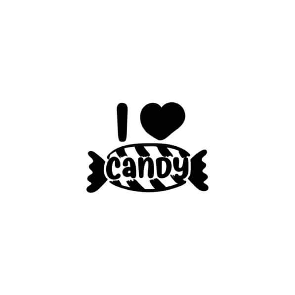 Download I Heart Candy Sticker on White Background Quotes Online ...