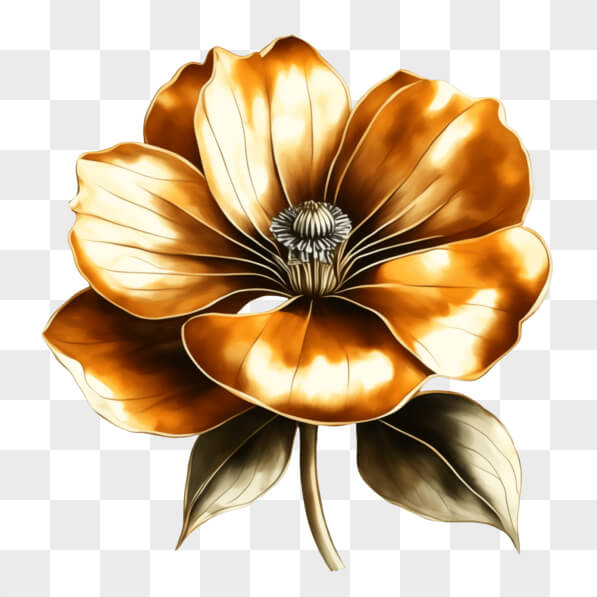 Gold Flower PNG - Download Free & Premium Transparent Gold Flower PNG ...
