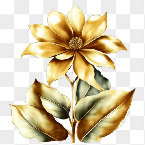 Gold Flower PNG - Download Free & Premium Transparent Gold Flower PNG ...