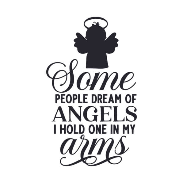 Download Dream of Angels Quote Cutout Quotes Online - Creative Fabrica