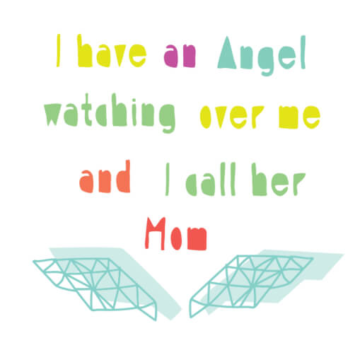 Download I Believe in Angels Because of You - Angel Wings Design Quotes ...