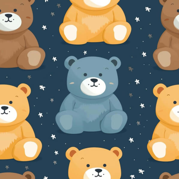 Download Seamless Teddy Bear Pattern Patterns Online - Creative Fabrica