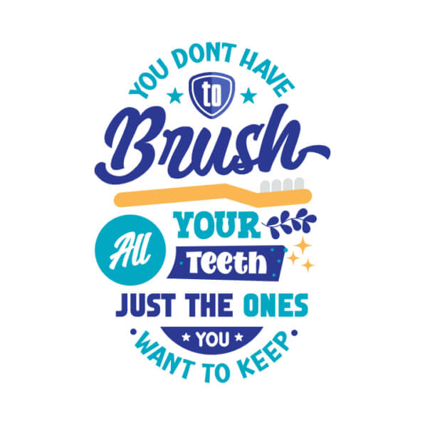 Download Dental Hygiene Quote with Toothbrushes Illustration Quotes ...