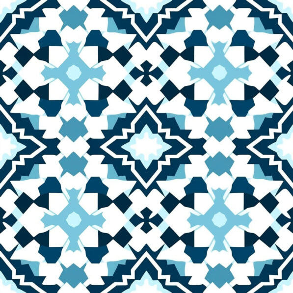 Download Blue and White Geometric Abstract Design Patterns Online ...
