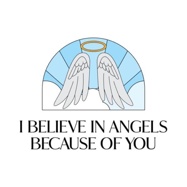 Download Believe in Angels Because of You - Religious Window Display ...