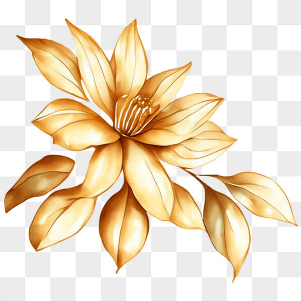 Gold Flower PNG - Download Free & Premium Transparent Gold Flower PNG ...