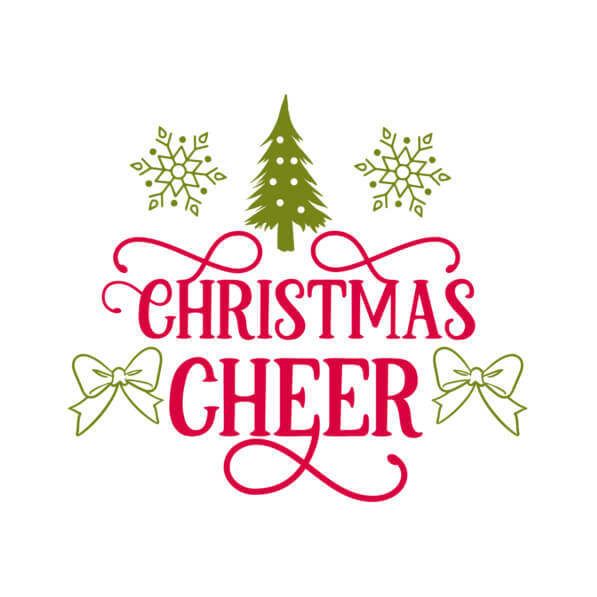 Download Christmas Cheer Sign with Snowflake and Ribbons Quotes Online ...