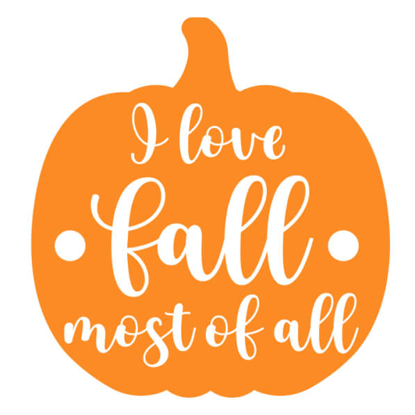 Télécharger Décoration de citrouille 'J'adore l'automne surtout ...