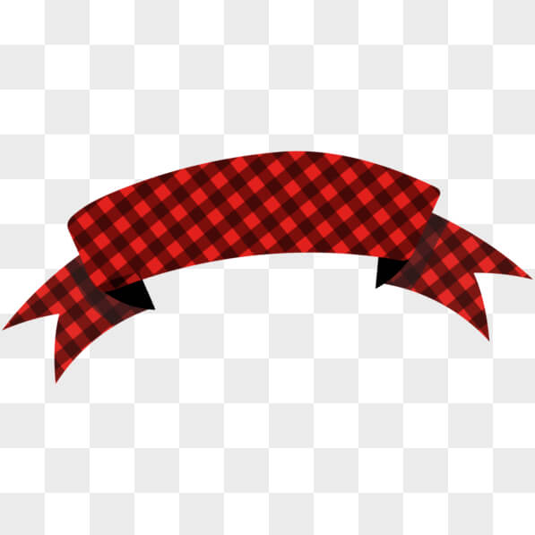 Download Red and Black Checkered Ribbon on White Background PNGs Online ...