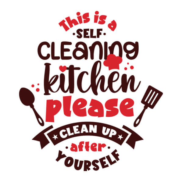 Download Cleaning Kitchen Inspirational Quote with Utensils Background ...