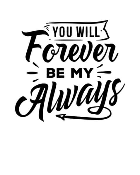 Download Forever My Always Quote with Arrow Quotes Online - Creative ...