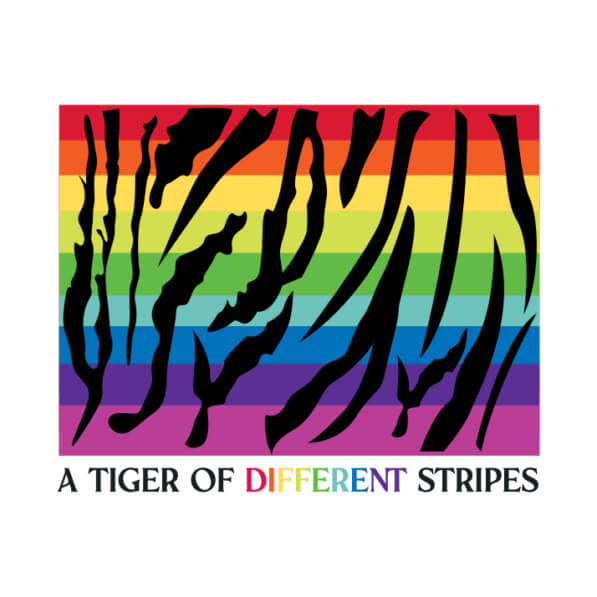 Download Tiger of Different Stripes with LGBT Text Quotes Online ...