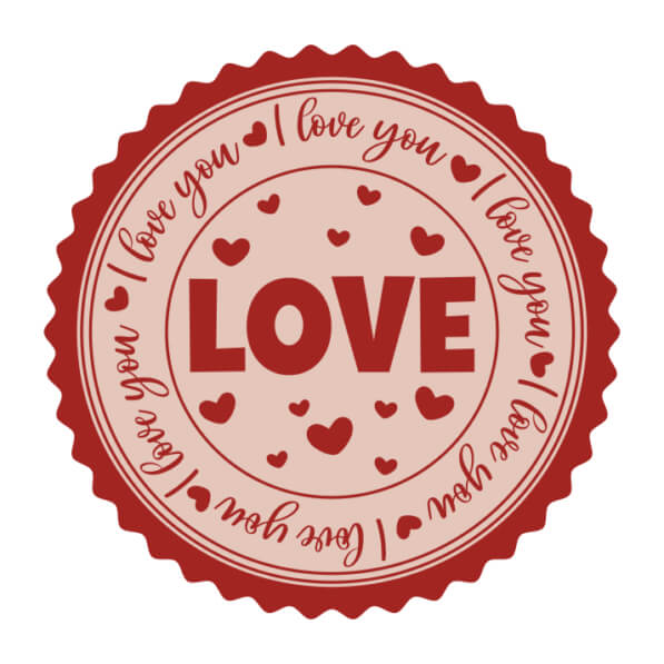Download Red Love Sticker on White Background Quotes Online - Creative ...
