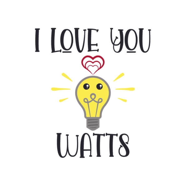 Download Love Message on Light Bulb Quotes Online - Creative Fabrica