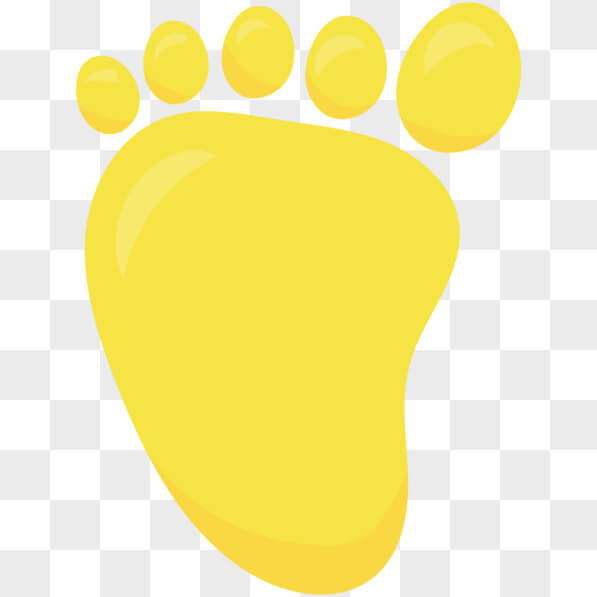 Download Yellow Footprints on White Background PNGs Online - Creative ...