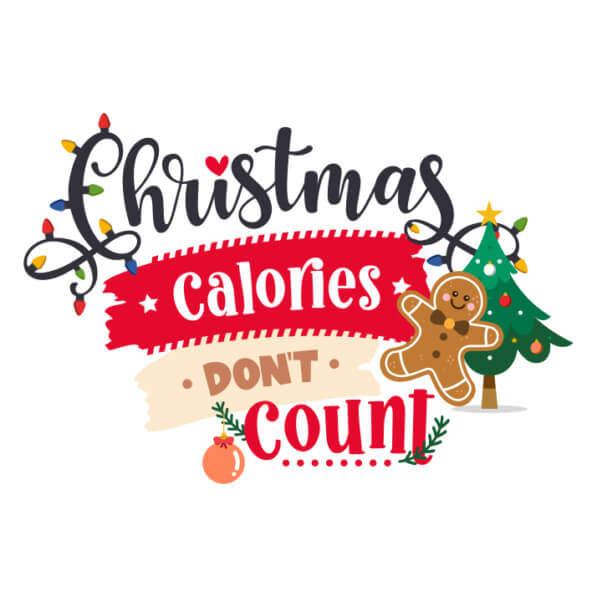 Download Christmas Calories Don't Count Sign with Gingerbread Men and ...