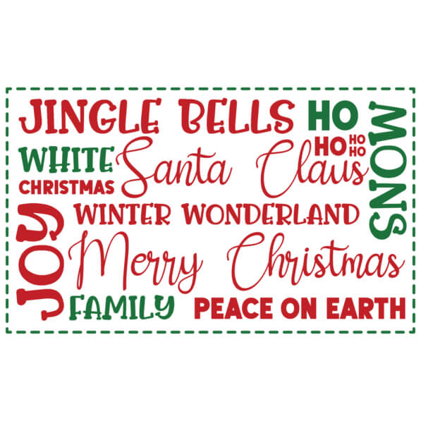 Download Christmas Banner with Festive Words and Decorations Quotes ...
