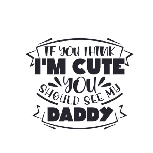 Download Cute Daddy Text on White Background Quotes Online - Creative ...