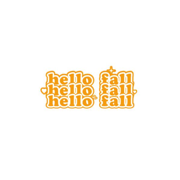 Download Hello Fall Lettering on White Background Quotes Online ...