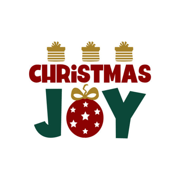 Download Christmas Joy Logo with Gift Boxes Quotes Online - Creative ...