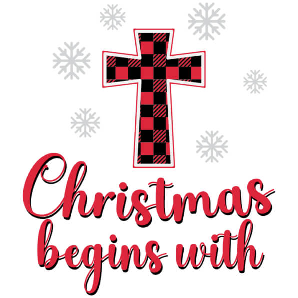 Download Christmas Cross with Snowflakes Design Quotes Online ...