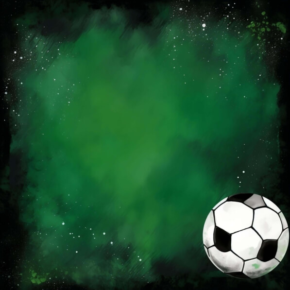 Download Soccer Ball on Abstract Green and Black Background with Stars ...