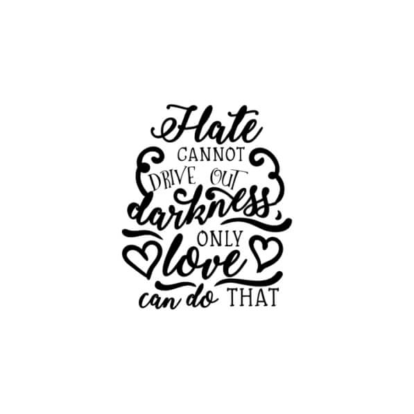 Download White Background with Love Overcoming Hate Quote and Hearts ...