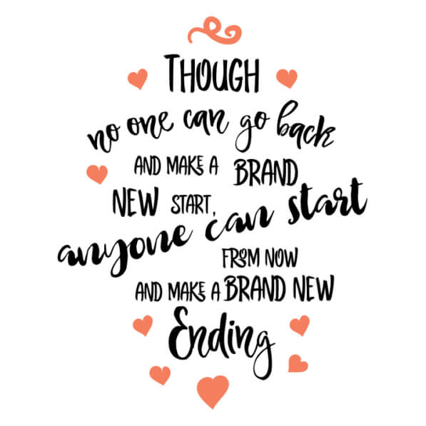 Download Handwritten Quote: Starting Over and Creating Something New ...