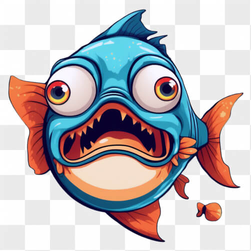 Scared Fish Cartoon Images - Free Download on Creative Fabrica