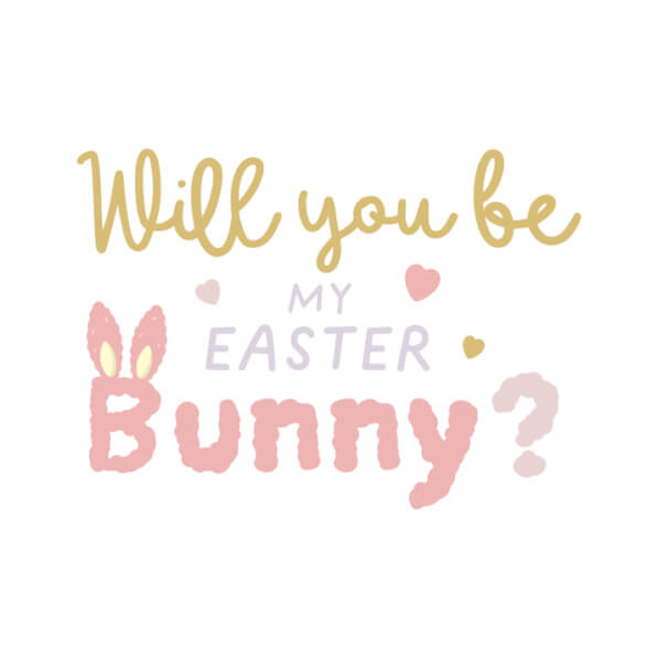 Download Easter Bunny Design with Free Fonts Quotes Online - Creative ...