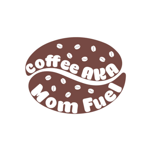 Download Coffee Aka Mom Fuel Logo with Two Donuts Quotes Online ...