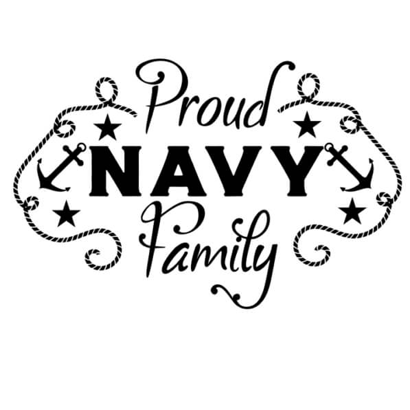 Download Proud Navy Family Decal with Stars and Ropes Border Quotes ...