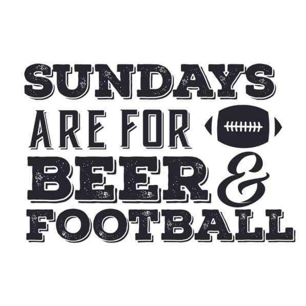 Download Sundays are for beer & football poster Quotes Online ...