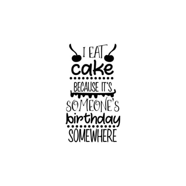 Download I Eat Cake Because It's Someone Else's Birthday Somewhere ...