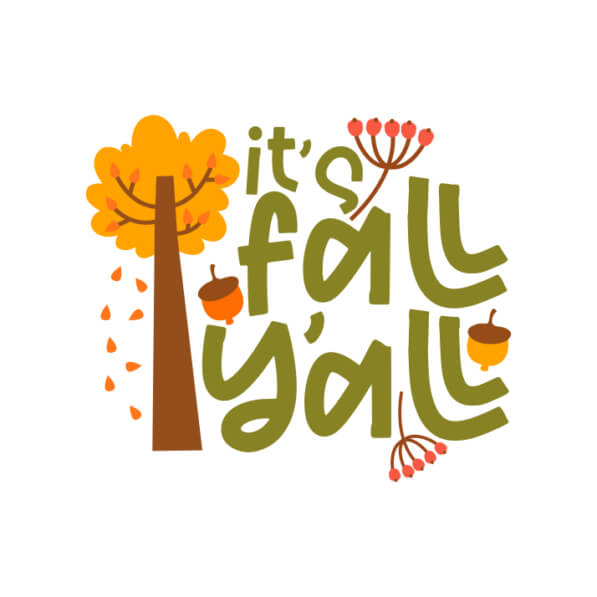 Download Autumn Tree with 'It's Fall Y'all' Text and Umbrella Reminder ...