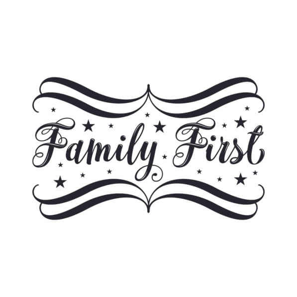 Download Family First Black and White Design Quotes Online - Creative ...
