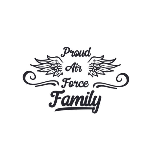 Download Proud Air Force Family Cursive Text Image Quotes Online ...