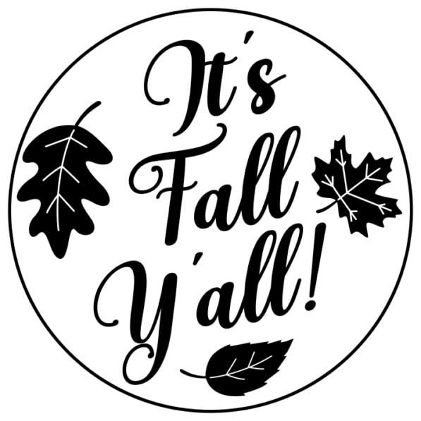 Download Black and White Fall Circle with Leaves Quotes Online ...